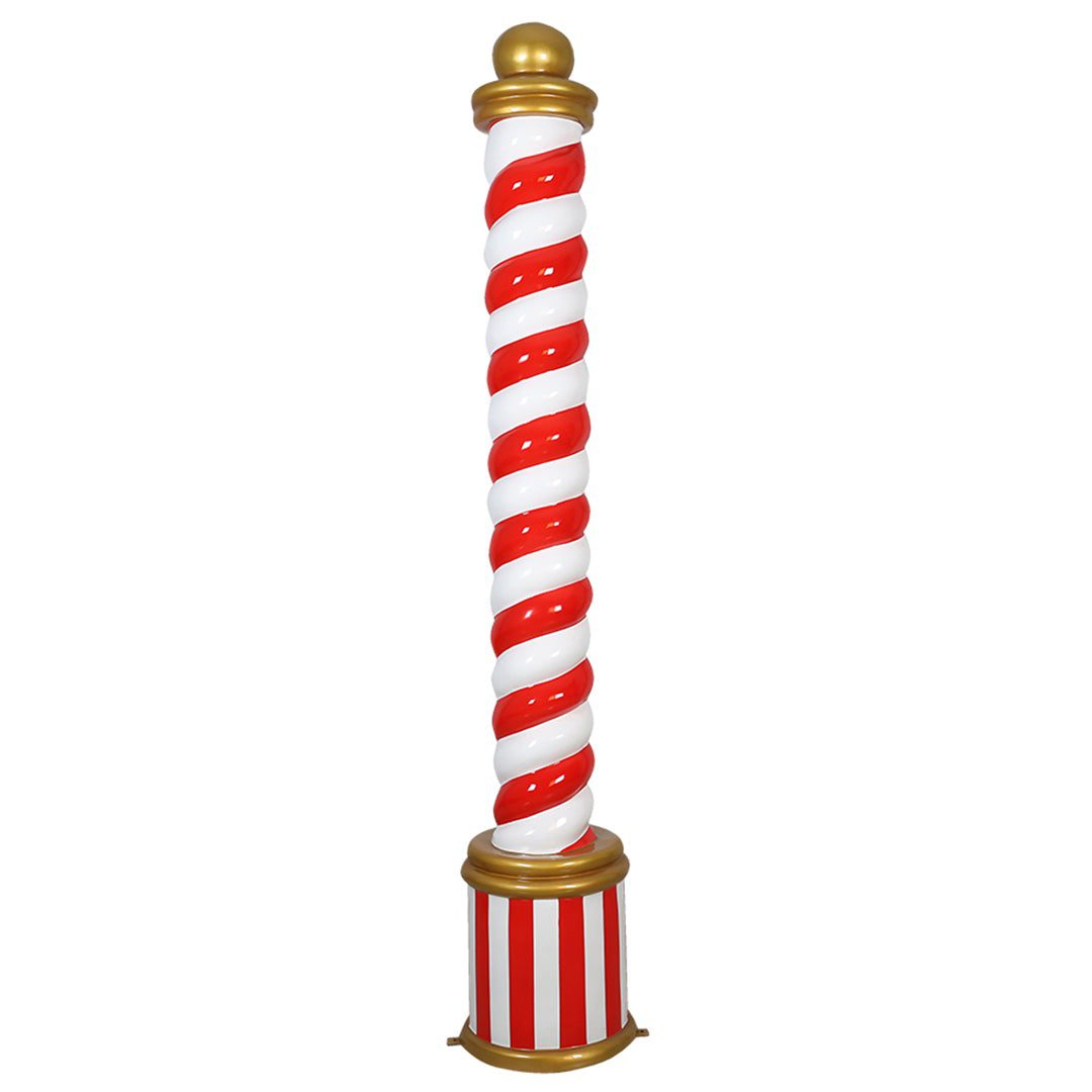 Candy Cane Pillar - Commercial Holiday Decor